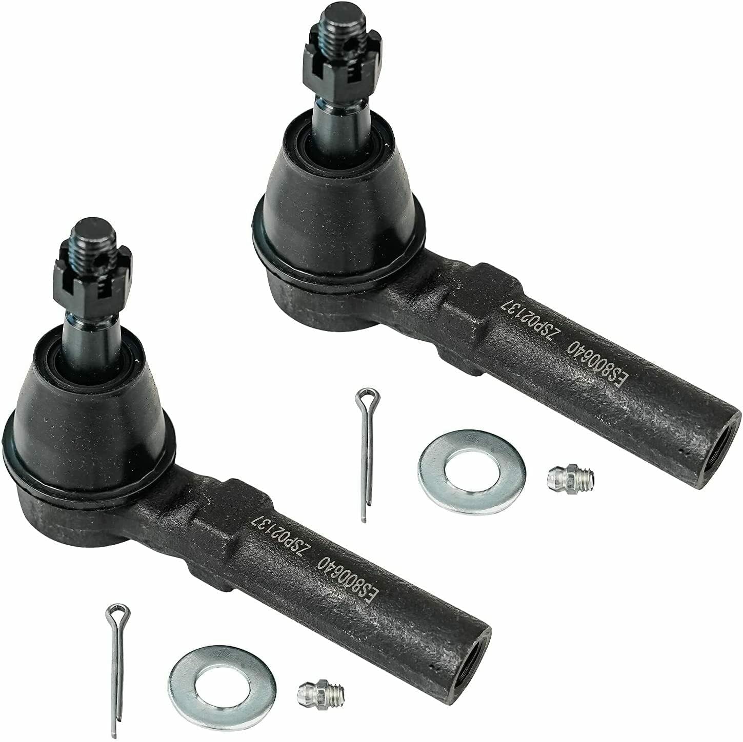 6pc Front Lower Control Arms Outer Tie Rods Sway Bar Links Suspension Kit