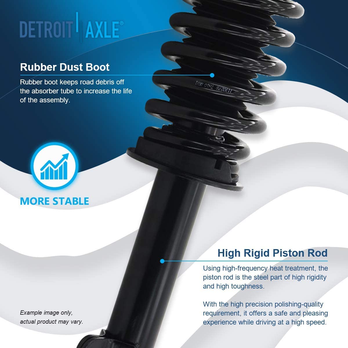 4pc Front Struts Upper Control Arms Kit